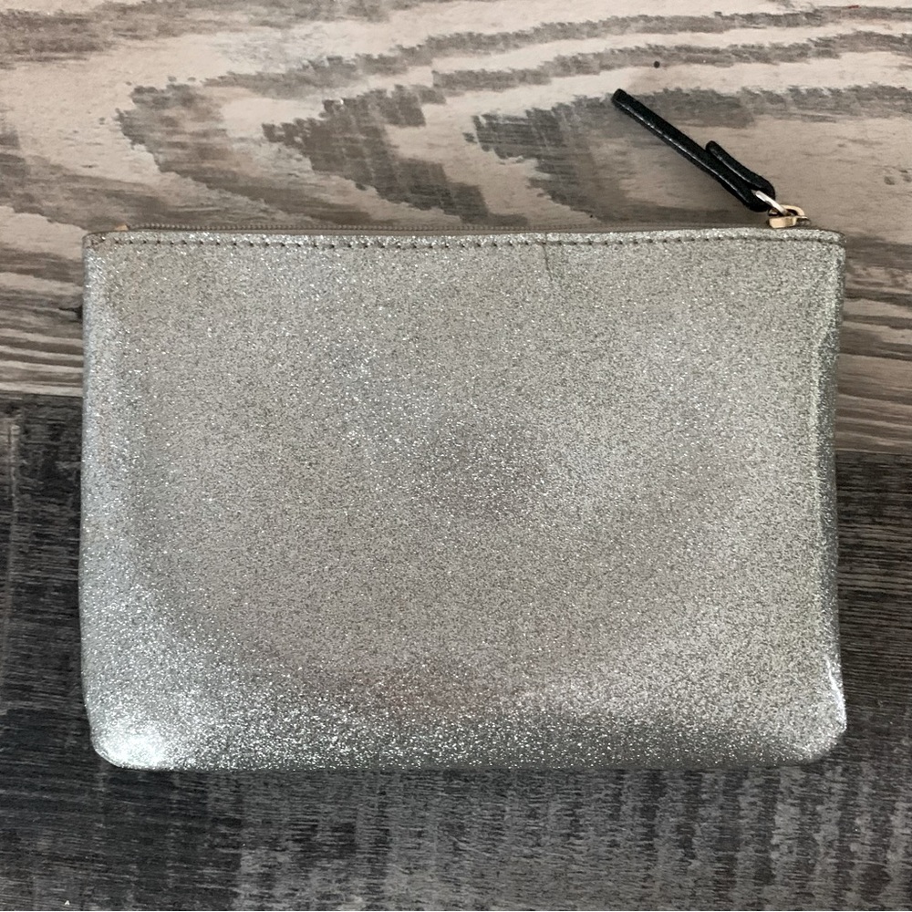 Kate Spade Silver Glitter Coin/Card Wallet - Gem